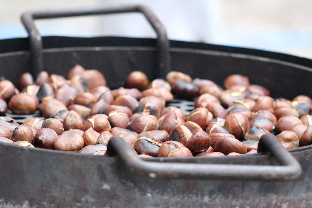 Recipe of Chestnuts Roasting on an Smoker Cooker
